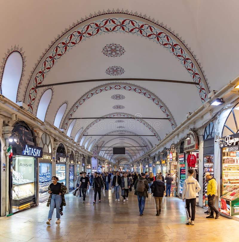Grand Bazaar Interior editorial photography. Image of famous - 287971602