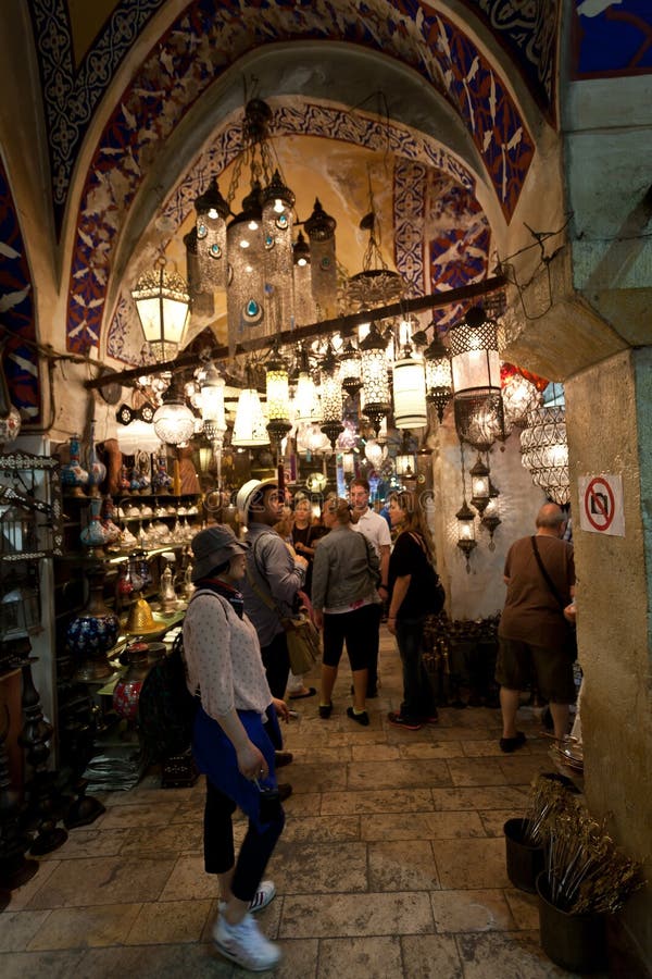 Inside the Grand Bazaar in Istanbul, Turkey Editorial Photo - Image of ...