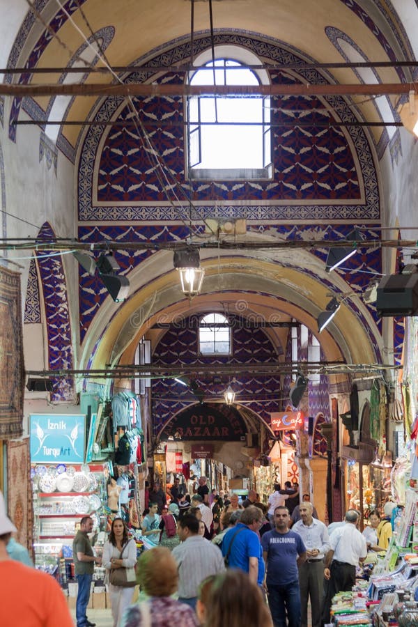 Grand Bazaar Istanbul Turkey Editorial Stock Photo - Image of shopping ...