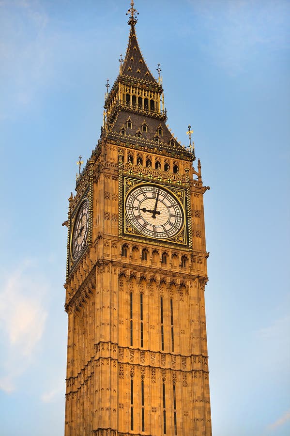 Grand Ben Clock Tower (Elizabeth Tower) Image stock - Image du horloge ...