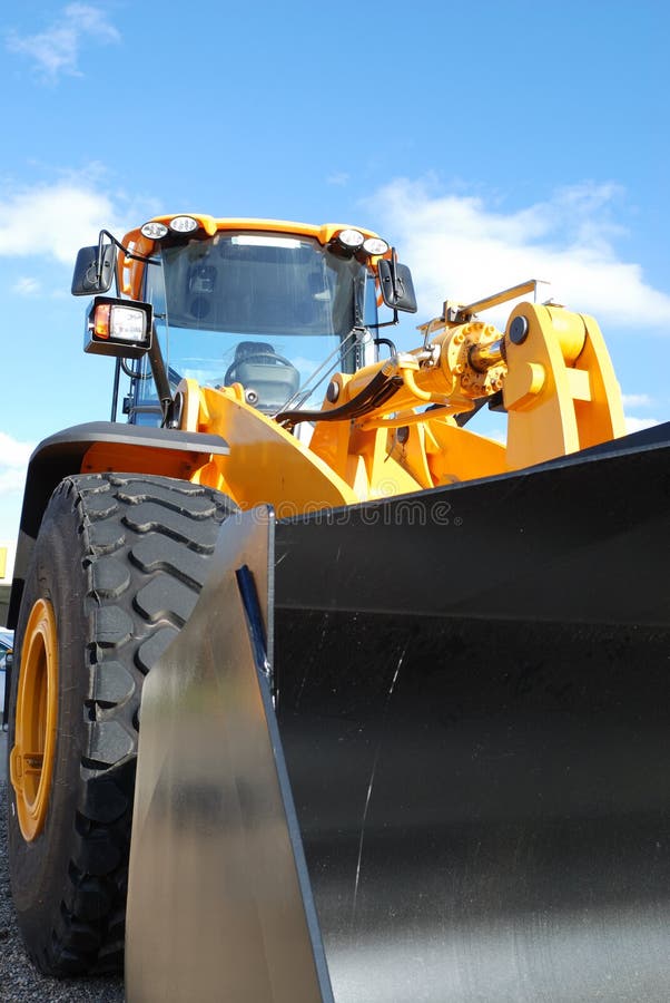 Bouteur photo stock. Image du développement, bouteur, orange - 6830812