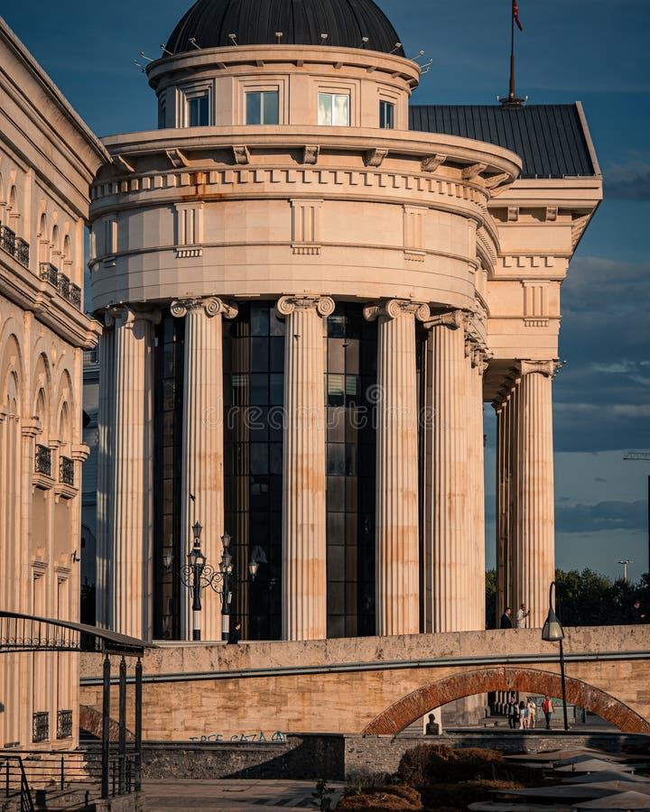 A Large Building with an Archway between the Two Buildings and the ...