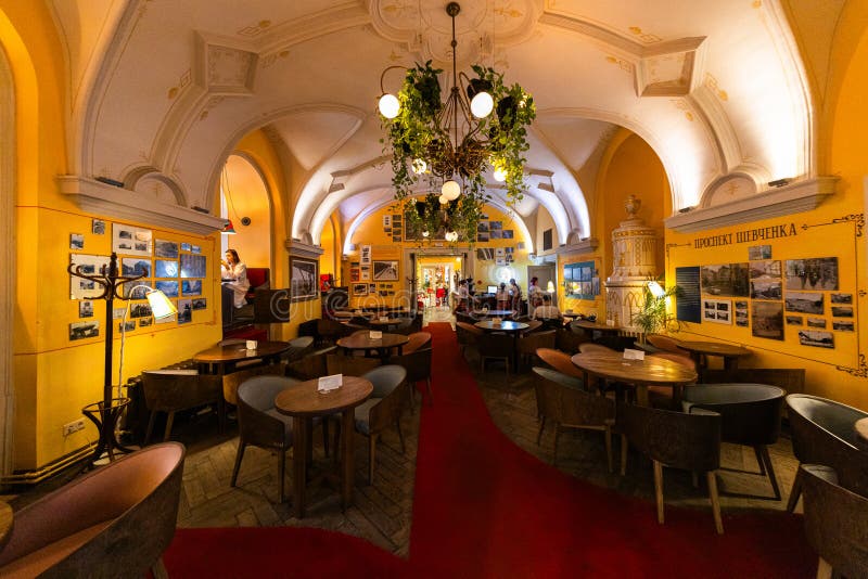 Grand Cafe Leopolis Interior in Lviv, Ukraine Editorial Photo - Image ...