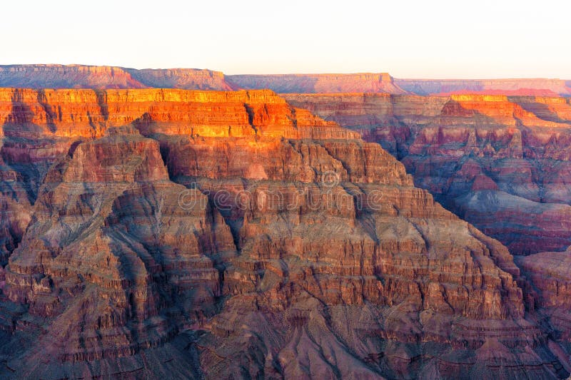 Grand Canyon Cliff Structure Close-up Stock Image - Image of overlook ...