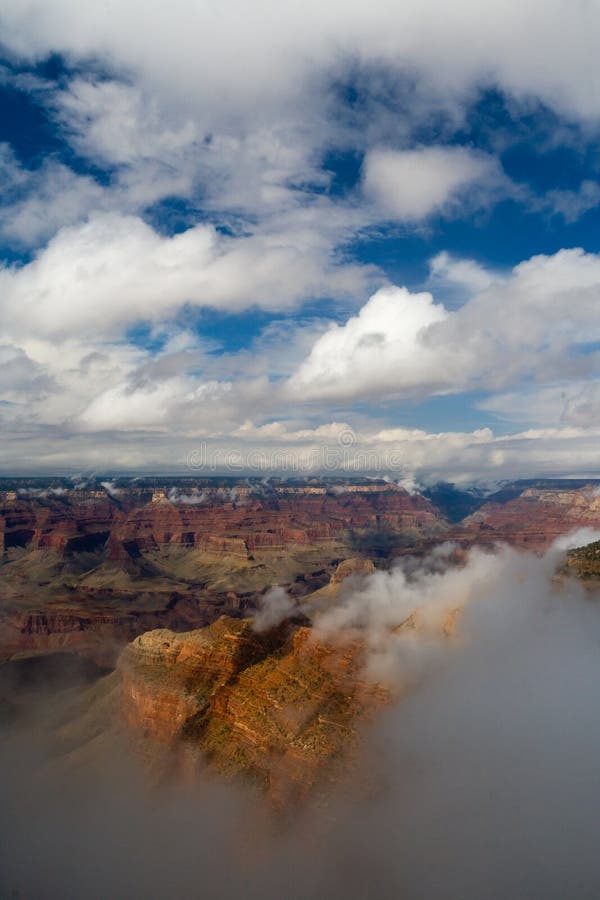 Grand Canyon Cloud Inversion Stock Photo - Image of beauty, hazy: 24843628