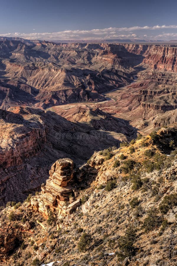 Grand Canyon from Desert View Point Stock Image - Image of landscape ...