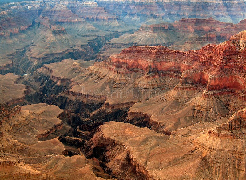 Grand Canyon form the air stock image. Image of landscape - 1417461