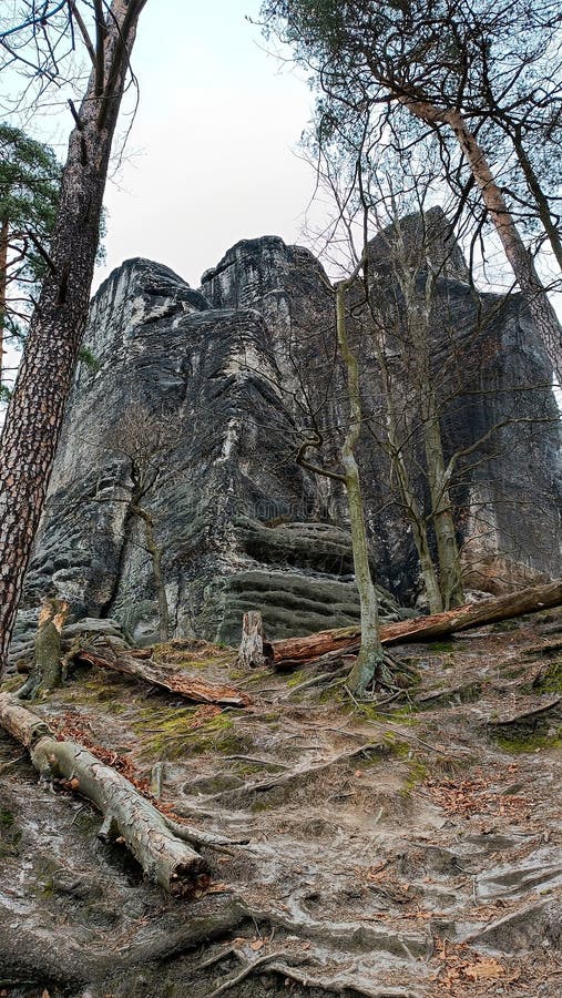 The Grand Canyon of Germany: the Bastei Rocks Stock Photo - Image of ...