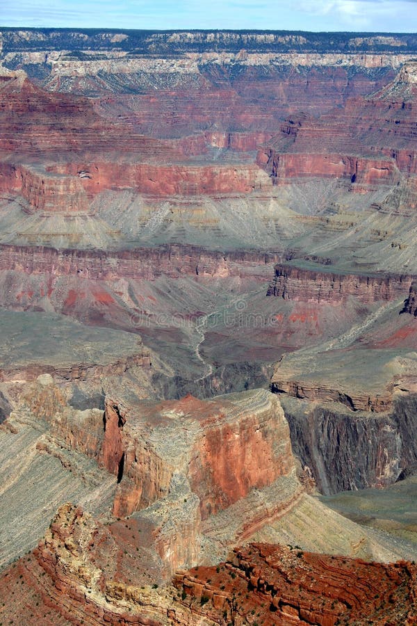 Hopi Point View in Grand Canyon Stock Photo - Image of destination ...