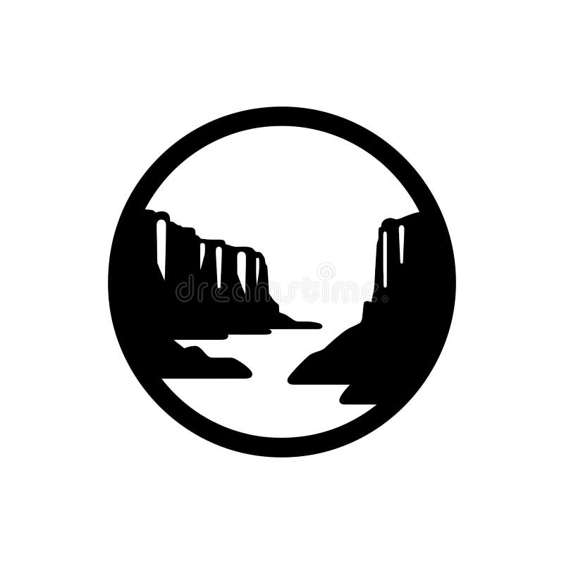 Grand Canyon icon stock vector. Illustration of natural - 301222855