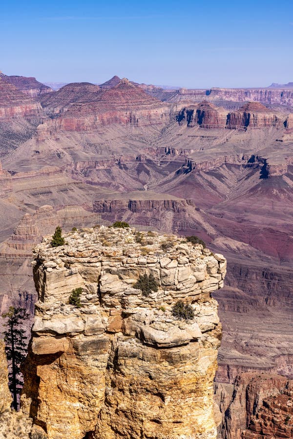 Grand Canyon Landscape from Moran Point Stock Image - Image of grand ...