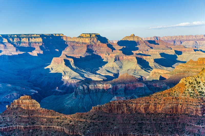 Grand Canyon at Mathers Point in Sunset Stock Photo - Image of canyon ...