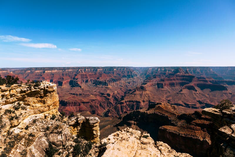Grand Canyon National Park Seen from Desert View Stock Image - Image of ...