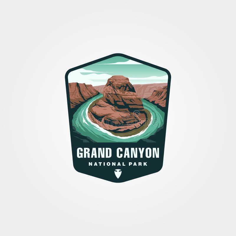 Grand Canyon National Park Vector Patch Logo Symbol Illustration Design ...