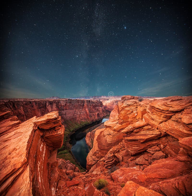 Grand Canyon at night stock photo. Image of angle, outerspace - 65781030