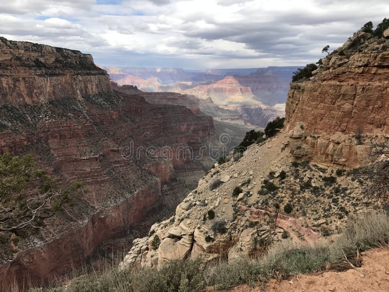 Grand canyon overlook view stock photo. Image of nature - 162448284
