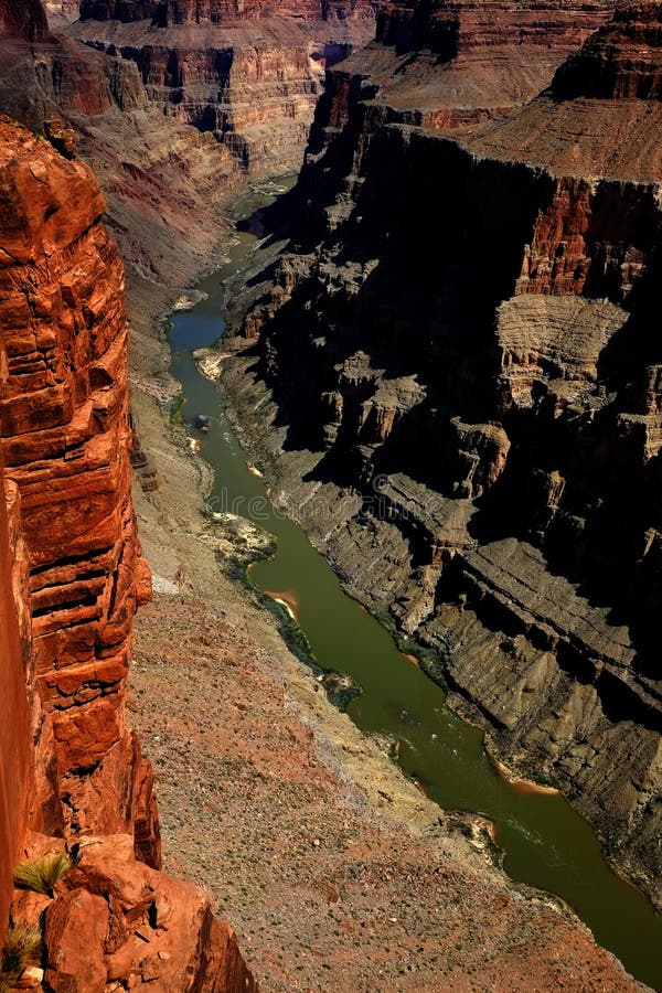 Grand Canyon River Rock Rims Stock Image - Image of remote, outdoors ...