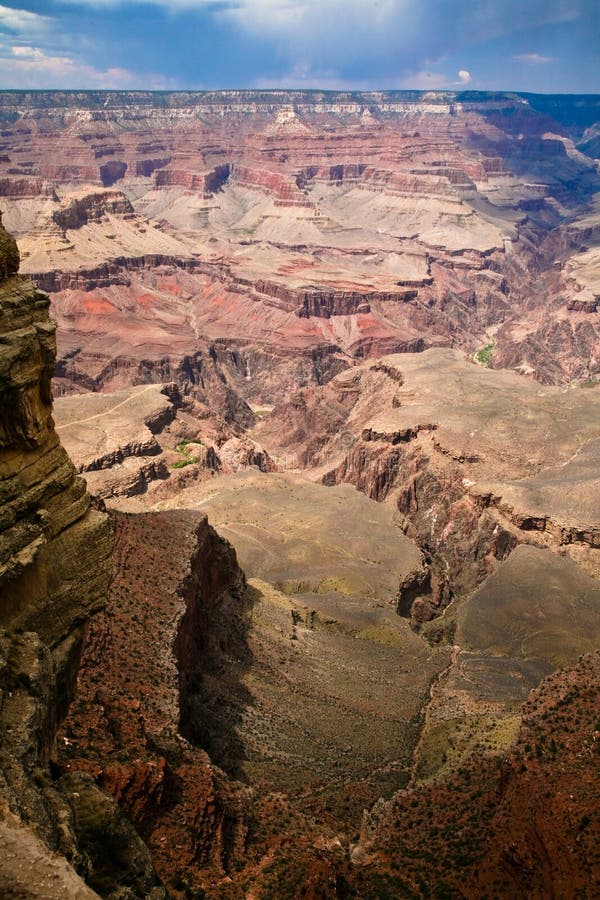 Grand Canyon South Rim View Stock Image - Image of layers, geological ...