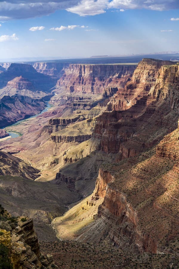 Grand Canyon in Spectacular Afternoon Light Stock Image - Image of ...