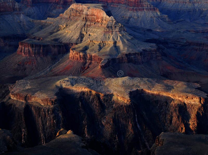 Grand Canyon Sunset Color stock image. Image of formations - 7484657