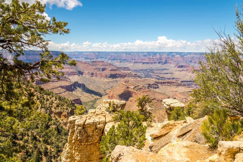 Grand Canyon - View from Grandview Point Stock Photo - Image of ...