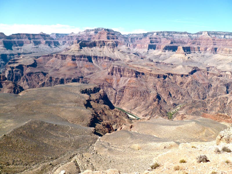 Grand Canyon View from Skeleton Point Stock Image - Image of travel ...