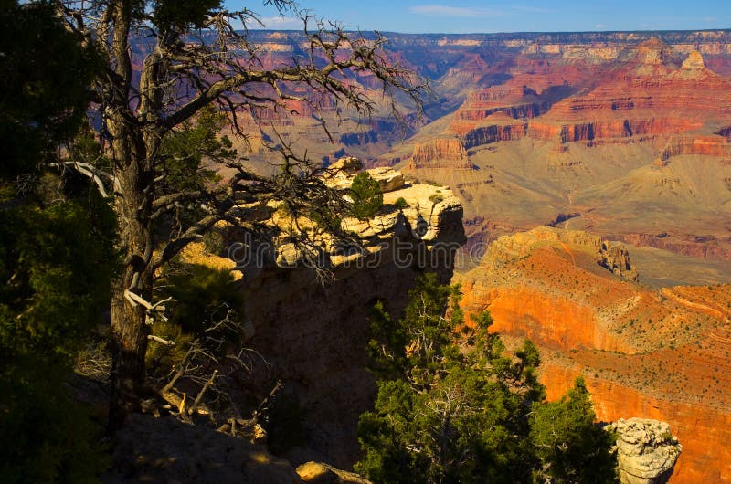 Grand Canyon View from South Rim Stock Photo - Image of canyon ...