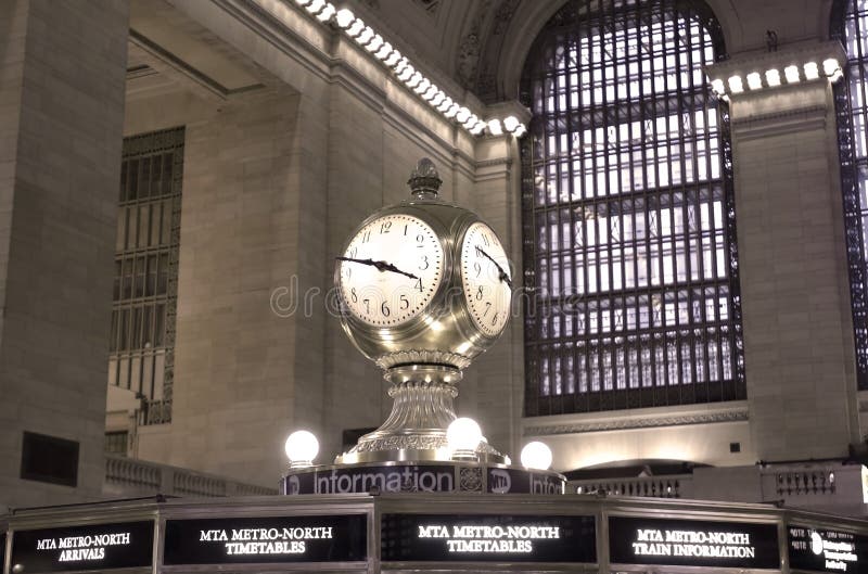 Grand Central Station Clock New York City Editorial Photo - Image of ...