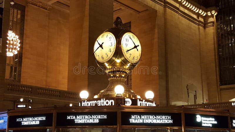 Grand Central Terminal Clock Editorial Image - Image of faced, central ...