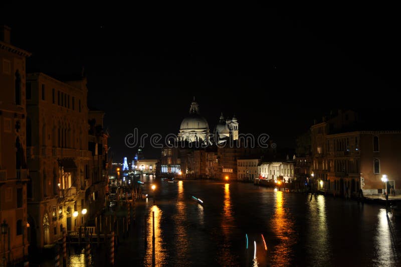 Grand Channel by night stock image. Image of channel - 41279565