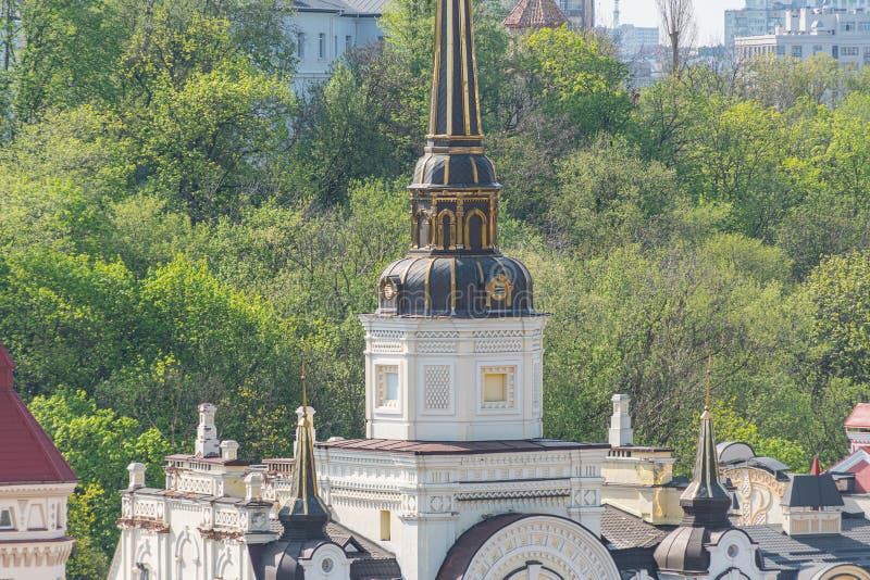 A Grand, Classical Structure with a Central Tower, Flanked by Two ...