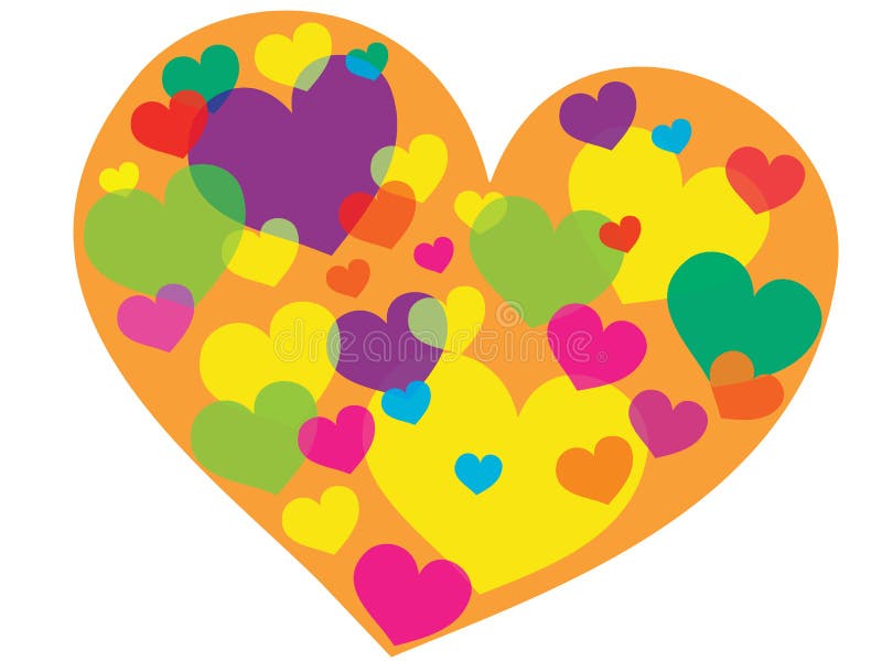 Grand coeur illustration de vecteur. Illustration du grand - 21687629