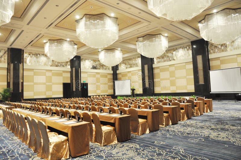 Grand conference hall stock image. Image of furniture - 21955511