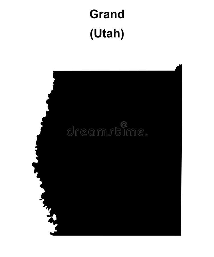 Grand outline map stock vector. Illustration of cartography - 361869900