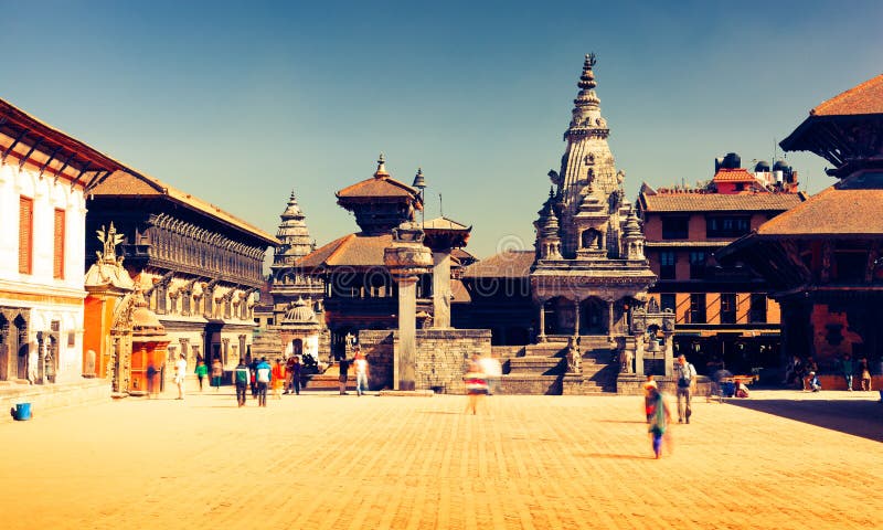 Katmandou, Grand Dos De Durbar Photo stock éditorial - Image du repère ...