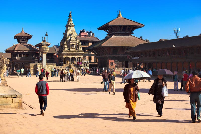Grand Dos De Bhaktapur Durbar Photo stock éditorial - Image du ...