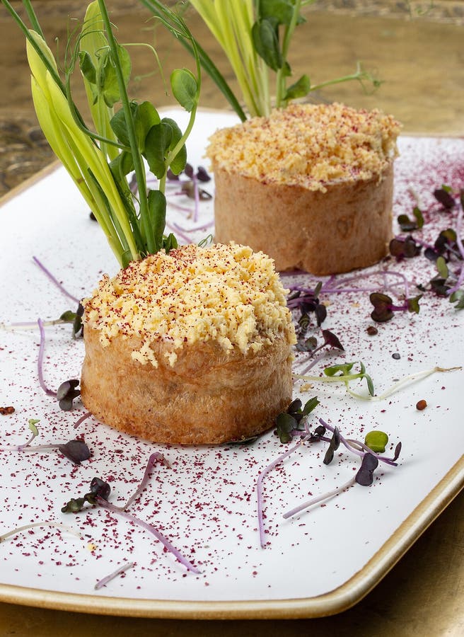 Grand Eclairs with Cod Liver. Classic Retro Russian Dish Stock Photo ...