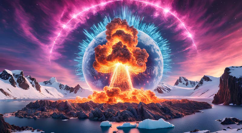 Nuke Explosive in Antarctica Grand Exploding Minecraft World Texture ...