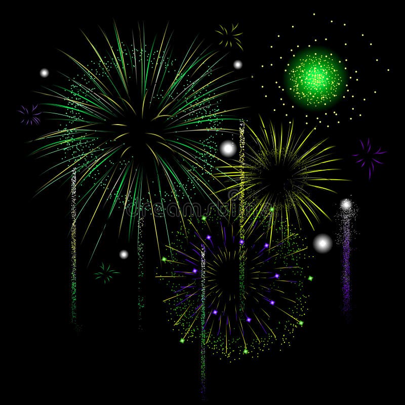 Grand finale stock vector. Illustration of explosion, fountain - 9026486