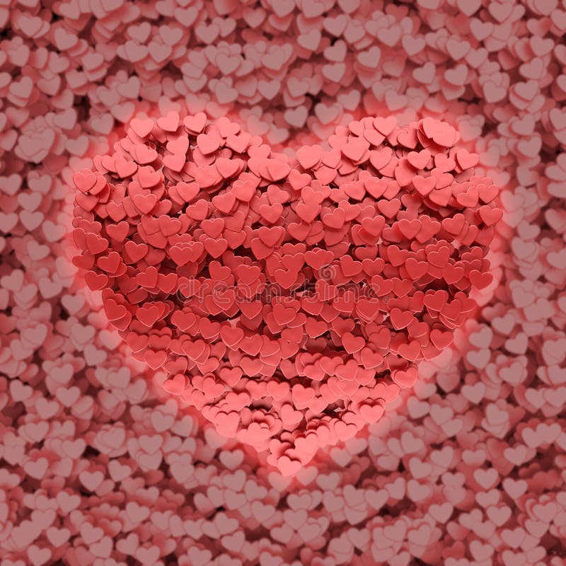 Grand Fond De Symbole De Coeur Illustration Stock - Illustration du ...