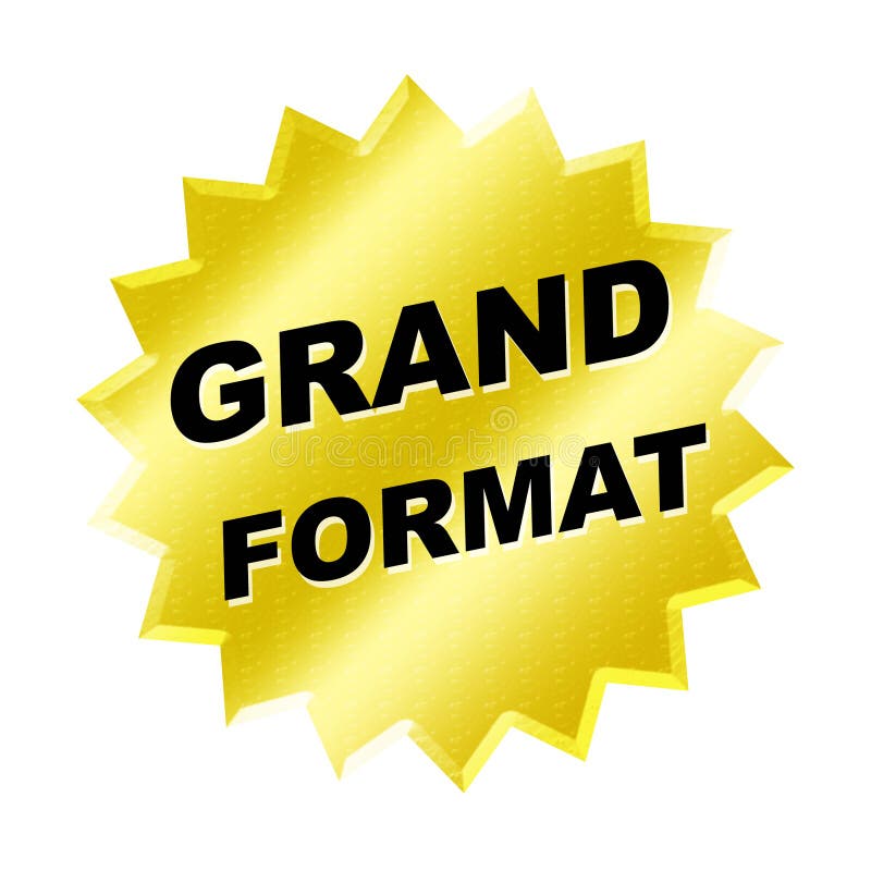 Grand Format Sign stock illustration. Illustration of marketing - 6177114