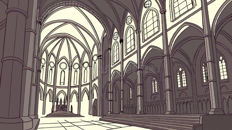 Grand Gothic Interior, Arches, Historic Architecture and Stunning ...