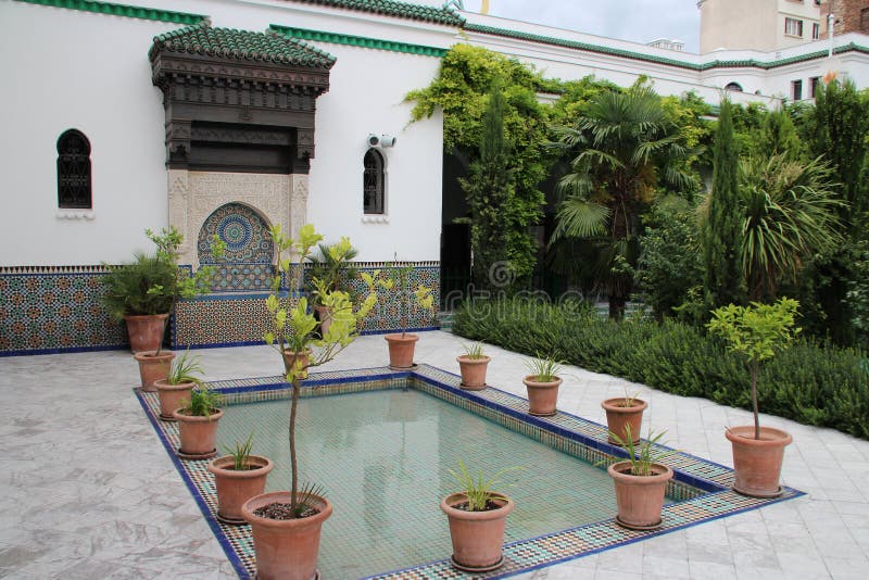 The Grand (or Great) Mosque of Paris - France Stock Photo - Image of ...