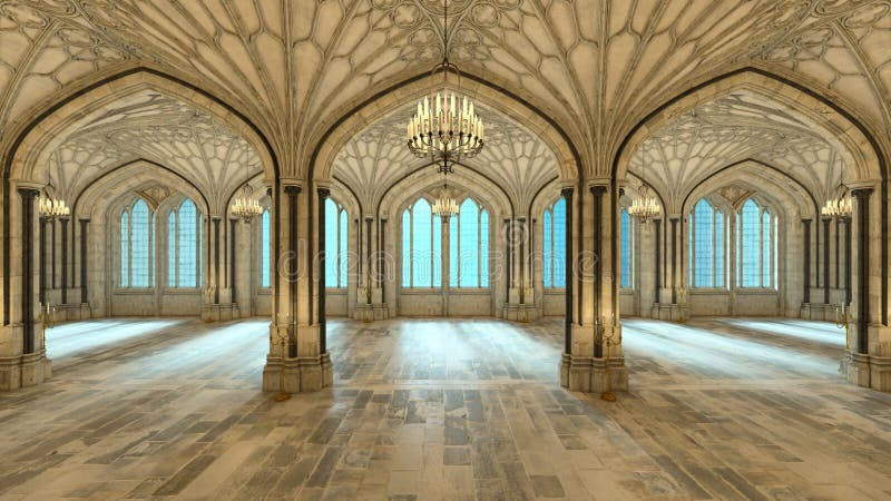 Grand Hall interior stock illustration. Illustration of landmark - 85669953