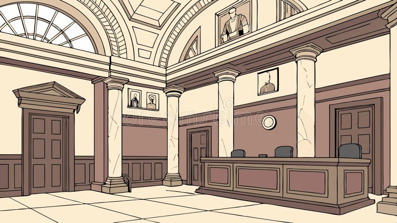 Grand Hall Interior, Classic Architecture, Formal Setting Vector Design ...