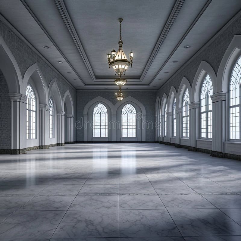 Grand Hall Interior Design stock photo. Image of mansion - 360588342