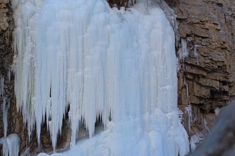 The Grand Icefall of Ladakh in Chadar Trek. Stock Photo - Image of trek ...