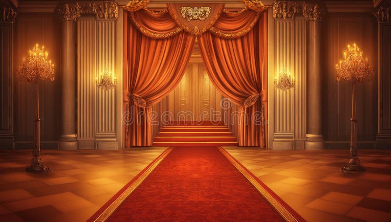 The Grand Interior Design of a Theatre Features a Luxurious Ambiance ...