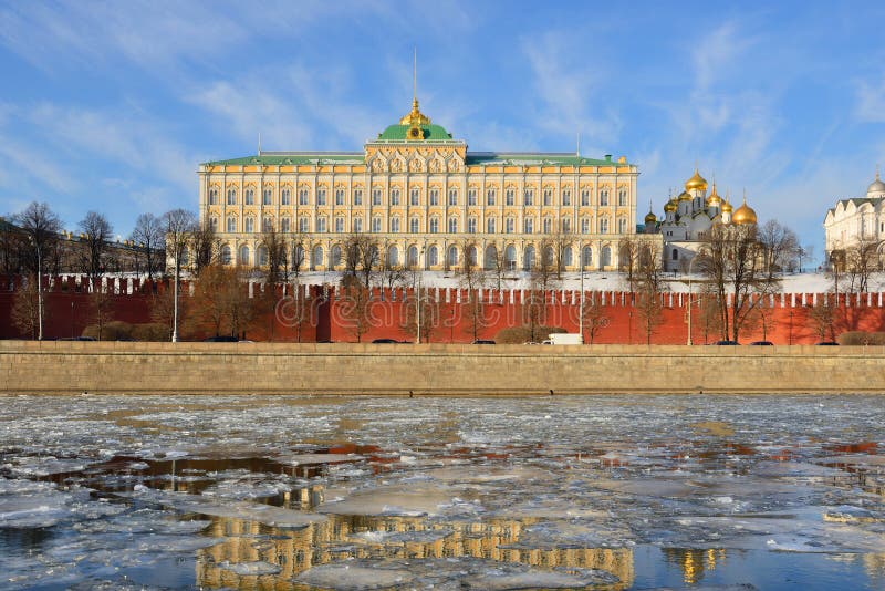 Grand Kremlin Palace stock photo. Image of exterior, borovitsky - 34846210