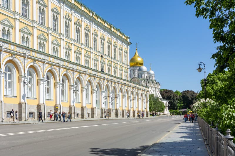 Grand Kremlin Palace in Spring, Moscow, Russia Editorial Photography ...